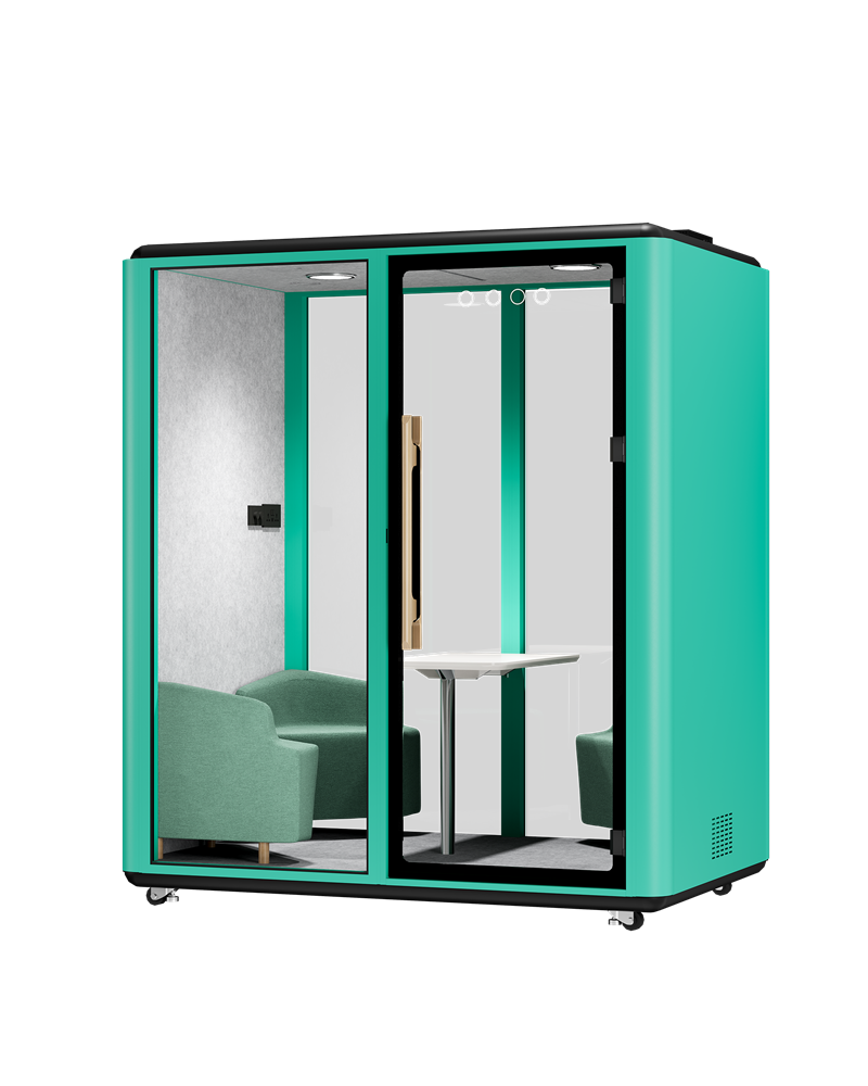 Custom Eco-Friendly 3-Person Office Pod Silent Pod Trio - LEEDINGS ...